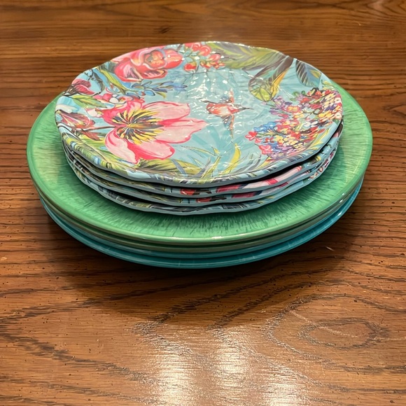 Pier 1 | Dining | Pier Melamine Plates Set Of 8 | Poshmark